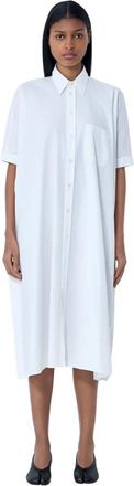 Maison Margiela Femme, Robes, Blanc, Taille: 38 FR Robe Midi Boutonn&eacute;e