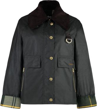 Barbour Catton Wax Jacket - Femme - Vestes - Vert - Taille: 36 FR