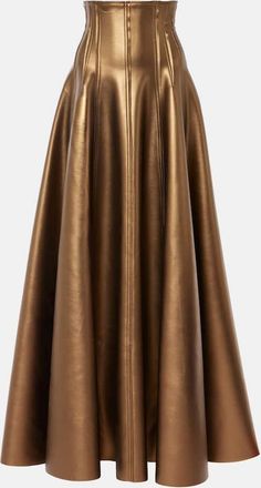 Norma Kamali Maxirock Grace aus Lederimitat