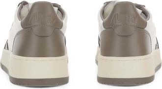 Autry Panelled Calf Leather Sneakers - White