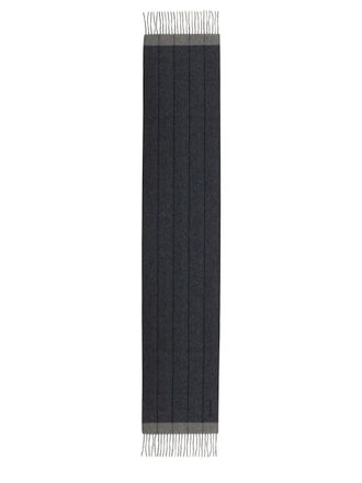 Ferragamo Cashmere Blend Scarf - Gray