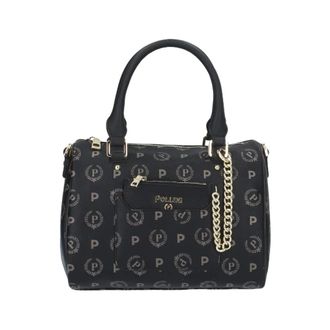 Pollini Heritage Re-edition Henkeltasche + Tasche - - Bags - Damen - Schwarzk - ONE SIZE