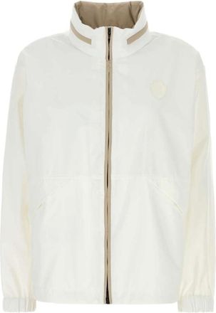 Brunello Cucinelli Femme, Vestes, Blanc, Taille: 40 FR Imperm&eacute;able en m&eacute;lange de polyester