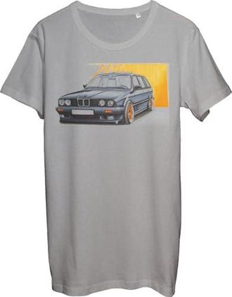 Generic E30 T-shirt gris pour homme, gris, M