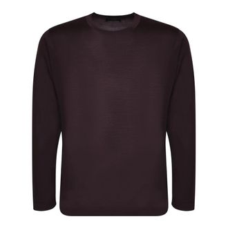Dell'Oglio Rundhals-Strick - - Knitwear - Herren - Rot - M