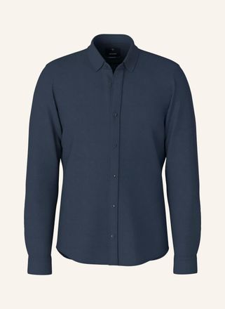 Joop Hemd Mike Regular Fit Mit Leinen blau