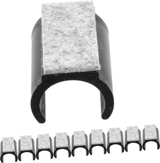 Soimiss 10 Stück U-förmige Filzgleiter Möbelgleiter Stuhlbein Schutzpads rutschfest Geräuschdämpfend Für Hartholzböden