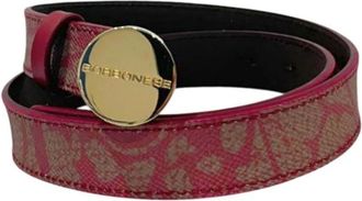 Borbonese Femme, Accessoires, Rouge, Taille: ONE Size Genuine Leather Belt