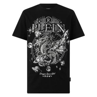 Philipp Plein Homme, Tops, Noir, Taille: XL T-Chemises