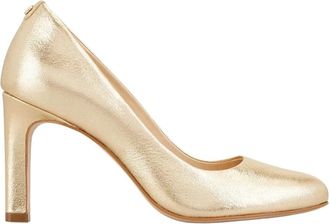 Cosmoparis Femme, Chaussures, Jaune, Taille: 37 EU Metallic Platinum Cracked Leather Pump