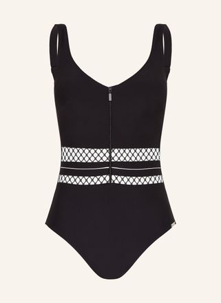 Charmline Charmline Shape-Badeanzug Textured Dimension schwarz