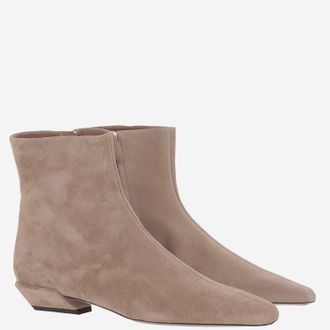 PARIS TEXAS Womens Ankle Boots Bettina Beige Calf Leather (bos Taurus)