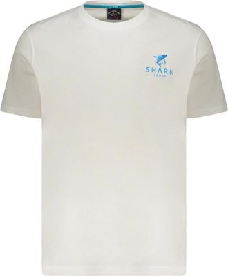 Paul & Shark T-Shirt mit Logo-Patch - - Tops - Herren - Wei&szlig; - L
