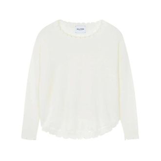 Kujten Kujten, Femme, Pulls, Blanc, Taille: 42 FR Maille ras du cou
