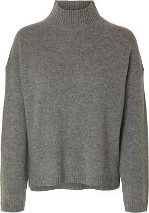 Selected Slfcille Ls Knit High Neck Noos