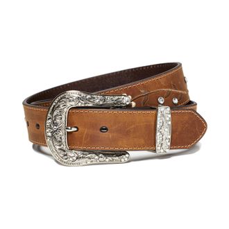 Ariat Womens Reese Belt in Brown, Size Medium, by Ariat