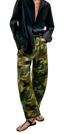 Nili Lotan Curved Barrel Leg Classic Shon Pants Size 29/74