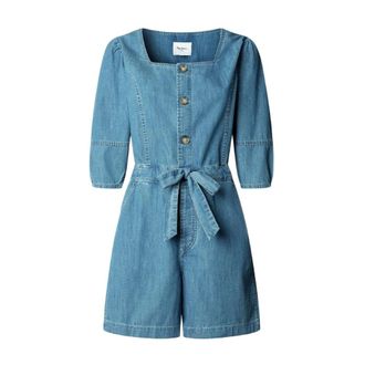 Pepe Jeans London Martha Playsuit - - Jumpsuits & Playsuits - Damen - Blau - L