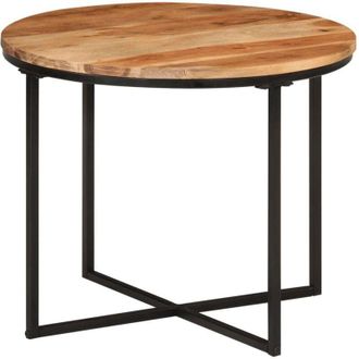 vidaXL Vidaxl - Couchtisch 55x55x45 cm Massivholz Akazie und Eisen