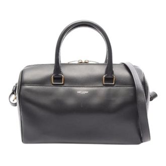 Saint Laurent Pre-owned Sac Duffle 6 en Cuir 2way - Femme - Pre-owned - Noir - Taille: ONE Size
