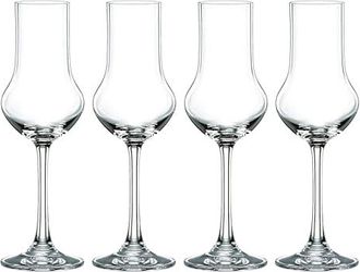 Nachtmann Grappagläser 109 ml, 4 Stück, Vivendi, 89736, Schnapsgläser mit Stiel aus Kristallglas, Likörgläser spülmaschinenfest