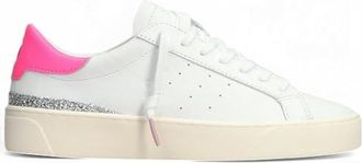 D.A.T.E. Date Woman Baskets Sonica Calf White Fuxia, Blanc, 38 EU