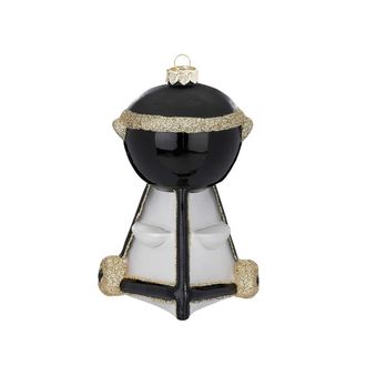 Magic Bodyfashion Christbaumschmuck Weihnachtskugeln Figuren Glas mundgeblasen Weihnachtskugeln Weihnachtsschmuck Baumkugeln Baumschmuck, Kugelgrill, Glas, 11 cm, Figür