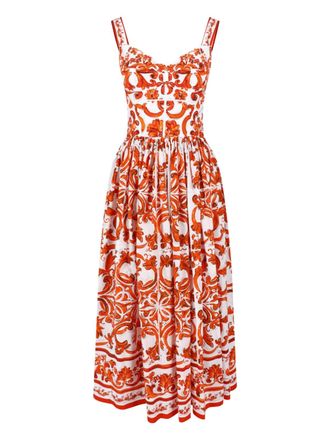 Dolce & Gabbana Maxikleid Majolica