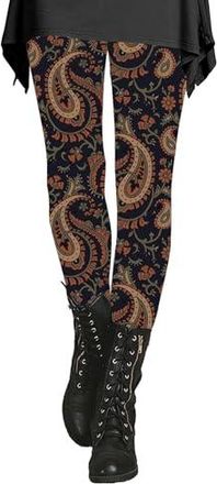 Generic MEIbax Femmes Halloween Leggings &Eacute;lastique Taille Haute Anti-Cellulite Imprim&eacute; Legging Confortable D&eacute;contract&eacute;s Respirant Pantalon de Yoga Quotidien C