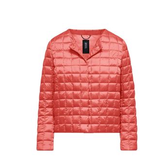 Bomboogie Femme, Vestes, Rouge, Taille: 38 FR Doudoune brillante en nylon &agrave; col rond
