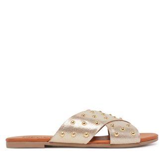 Pieces Pantoletten Pieces 17156837 Goldfarben