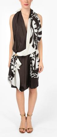 Bottega Veneta Draped Halterneck Dress ZEBRA Bottega Veneta