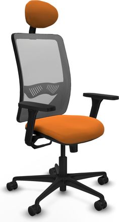 Piqueras y Crespo Hochwertiger B&uuml;rostuhl Zulema mit 3D-Armlehnen, h&ouml;henverstellbarer Lendenwirbelst&uuml;tze und festem Kopfteil, ausgestattet mit 3 Positionen und Schneidsc