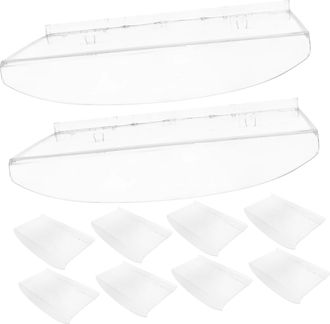 Cabilock 10 Stück Transparentes Schuhregal wandmontierte Slipperschuhe Rack Sneaker Display -Regal Schuhregal zum Aufhängen an der Wand Sneaker -Rack Plastik