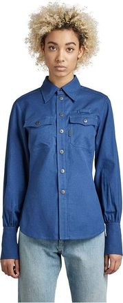 G-Star RAW Damen Slim Fitted Hemd, Mehrfarben (Pacific Htr D22522-C963-3602), XS