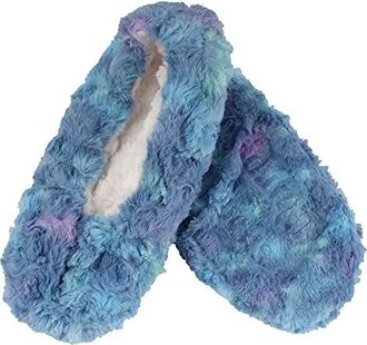 BambooMN Paire de chaussons antid&eacute;rapants pour adulte super doux, chauds, douillets, doux au toucher, M&eacute;lange de baies, 37/38 EU