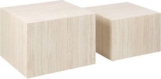 ebuy24 Ebuy24 - Dice Couchtisch Satz von 2 St&uuml;ck beige