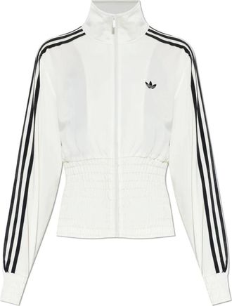 adidas Femme, Sweatshirts et sweats &agrave; capuche, Blanc, Taille: 44 FR Smocked Firebird Track Top