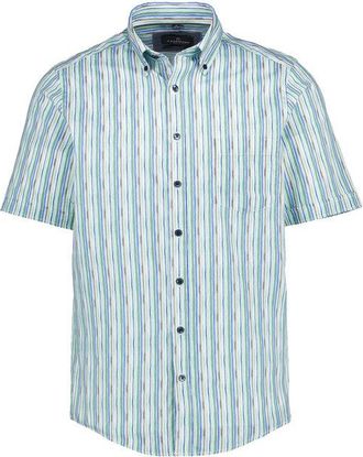 Casamoda CasaModa Herren Kurzarmhemd gr&uuml;n Baumwolle