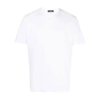 Herno Casual Baumwoll-T-Shirt - - Tops - Herren - Wei&szlig; - 2XS