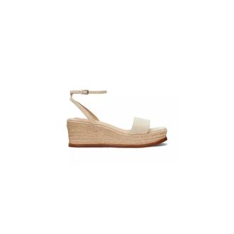 Ralph Lauren Femme, Chaussures, Beige, Taille: 42 EU Cameryn IV Espadrille en cuir foulonné