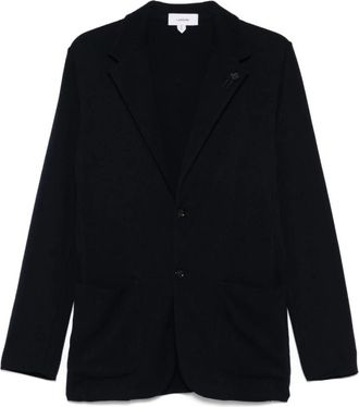 Lardini Homme, Vestes, Bleu, Taille: 2XL Veste Bleu Marine Fentes Arri&egrave;re Manches Longues