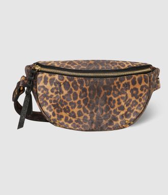 Jerome Dreyfuss Sac Banane Lino Cuir Léo Chamois