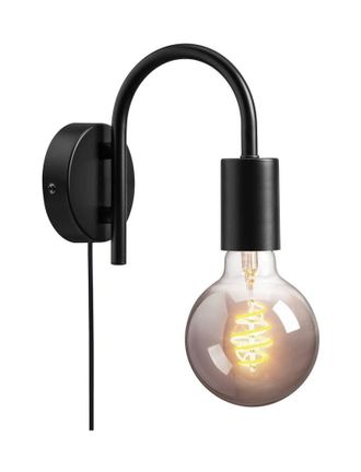 Nordlux Wandleuchte PACO, E27, schwarz