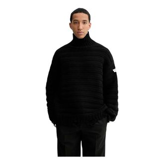 Maison Margiela Homme, Pulls, Noir, Taille: S Col roul&eacute;s