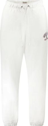 Guess Homme, Pantalons, Blanc, Taille: XS Joggers Logo Imprim&eacute;