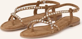 Kennel & Schmenger Zehentrenner Elle Mit Schmucksteinen beige