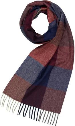 Dante Herren Schal blau Kashmere-Wolle