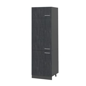 Vicco Armoire pour frigo R-Line, B&eacute;ton Noir/Anthracite, 60 cm