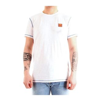 Sun 68 Wei&szlig;es Baumwoll-T-Shirt Slim Fit - - Tops - Herren - Wei&szlig; - 3XL